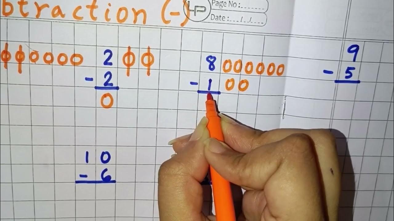 How to Subtract | Subtraction | Learn how to Subtract - YouTube