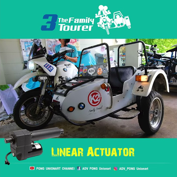 linear actuator Motorcycle Sidecars. - YouTube