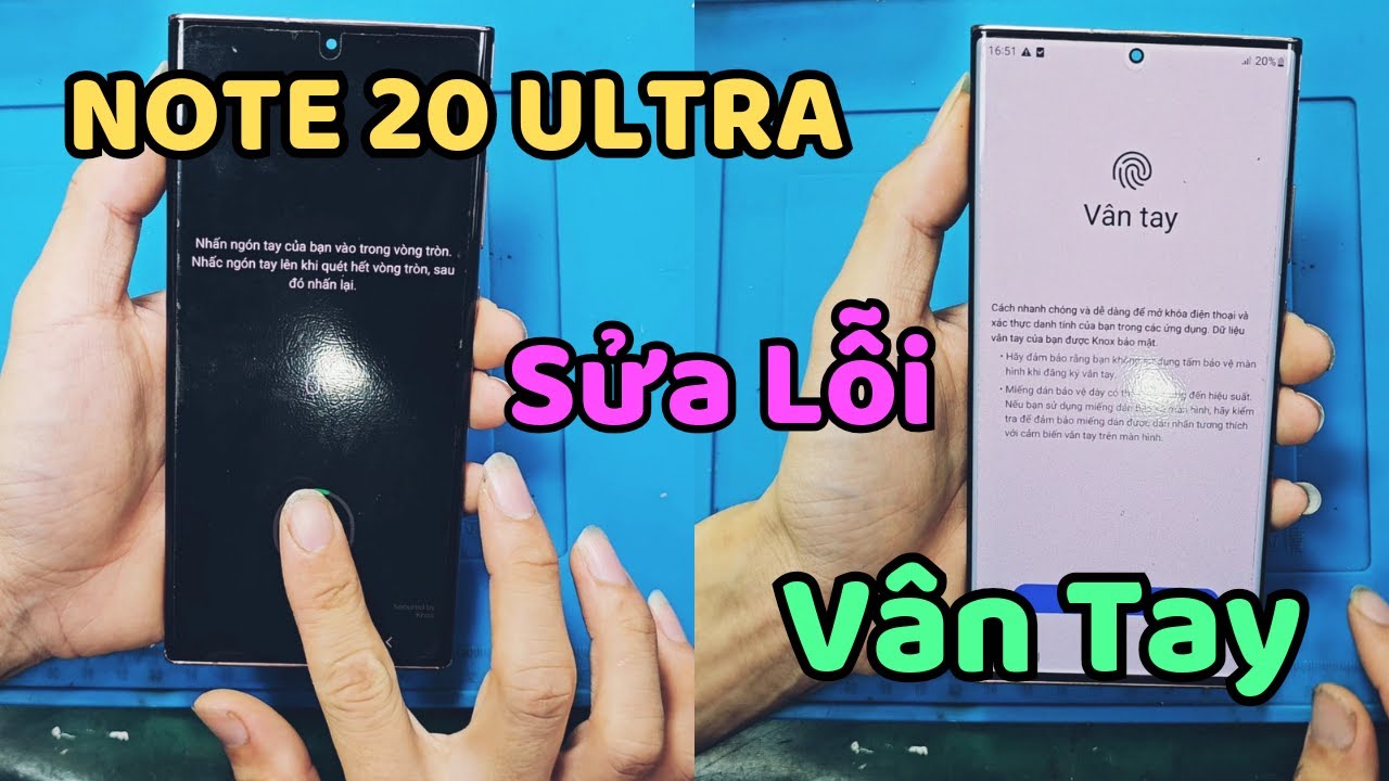 Fix Samsung Note 20 Ultra fingerprint sensor error | Samsung Note 20 ...