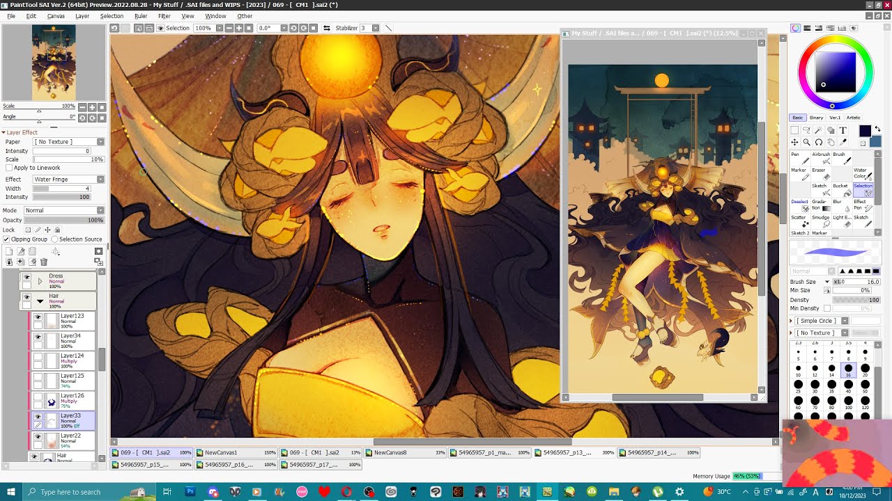 Streaming - Paint Tool SAI Drawing - YouTube