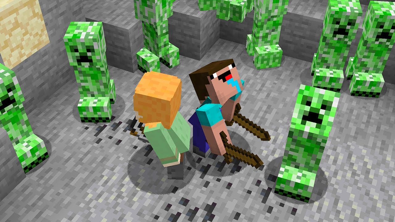 TROLL : ALEX VS STEVE IN MINECRAFT BY BORIS CRAFT PART 2 - YouTube