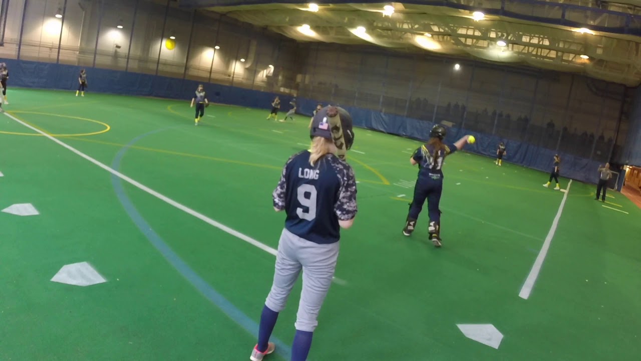 Rochester Lightning vs Lady Lions 14U Softball 1/14/18 - YouTube
