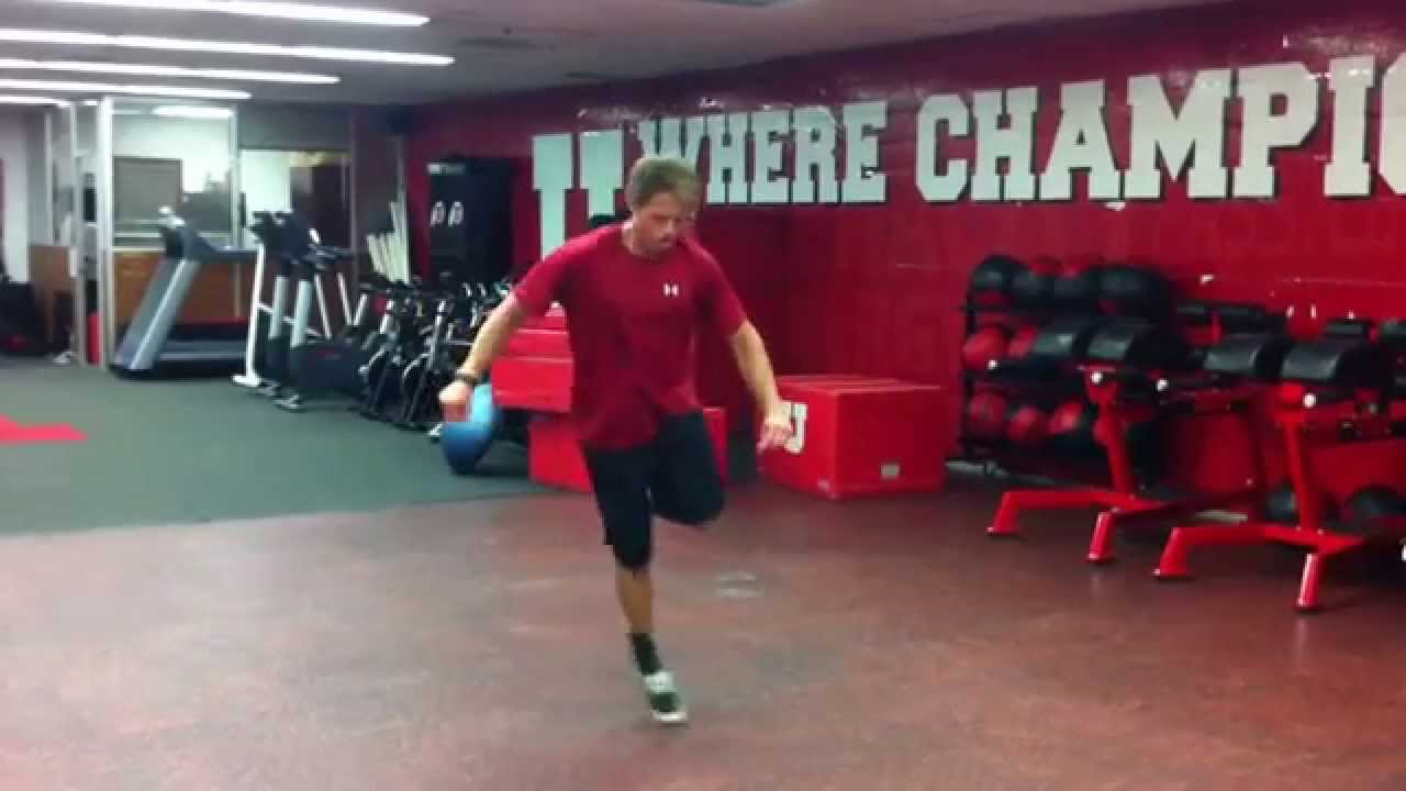 Single-Leg Lateral Line Hop - YouTube