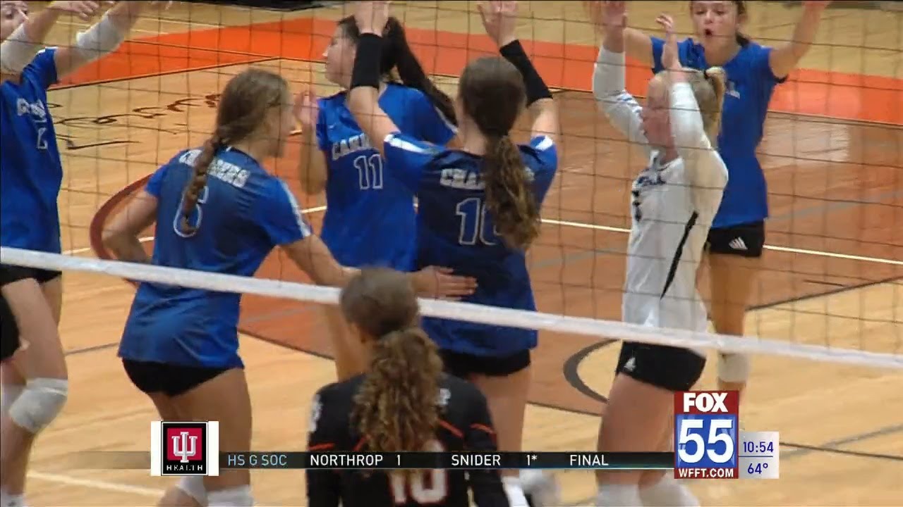 High School Volleyball: Carroll sweeps Northrop to stay unbeaten - YouTube
