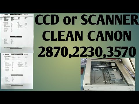 SCANNER CLEAN | CCD CLEAN IN CANON IR 2870 |2230 |3570 | 4570 | - YouTube