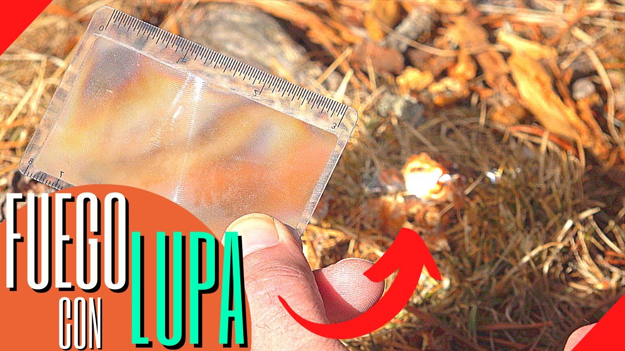 Como HACER FUEGO con LUPA y SACAPUNTAS | Técnicas de Supervivencia en ...