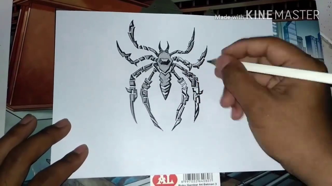 Art 2. Draw spider nano bot - YouTube