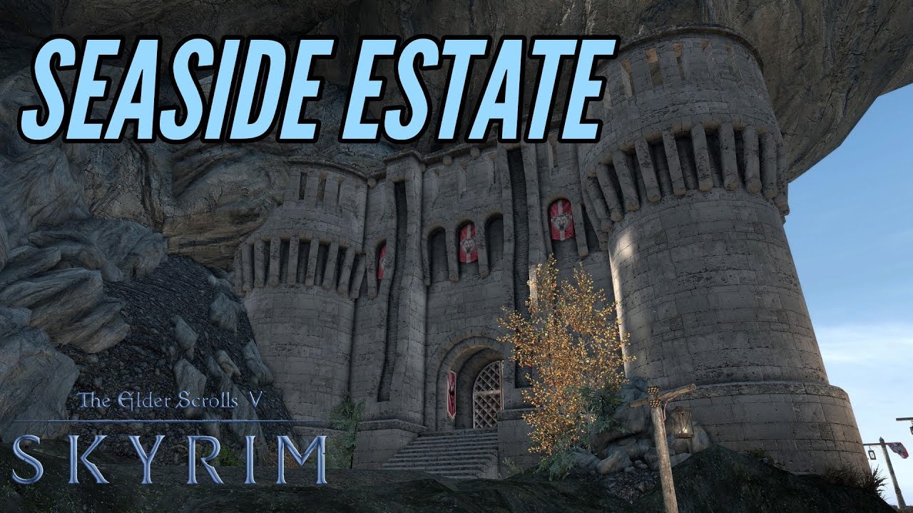 Skyrim PS4 Mods: SeaSide Estate - Player Home - YouTube