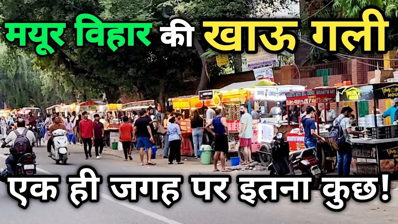 दिल्ली में भी है मुंबई की तरह खाऊ गली | mayur vihar | mayur vihar phase ...