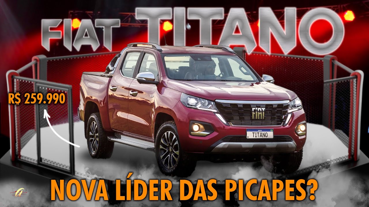 FIAT TITANO É MELHOR QUE HILUX, S10 E RANGER? Aceleramos a versão mais ...