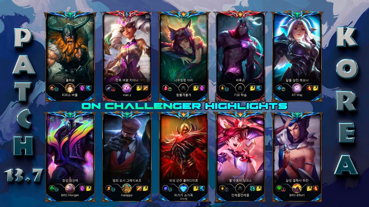 KOREA Challenger Match #760 Highlights Patch 13.7 [BRION - Morgan ...