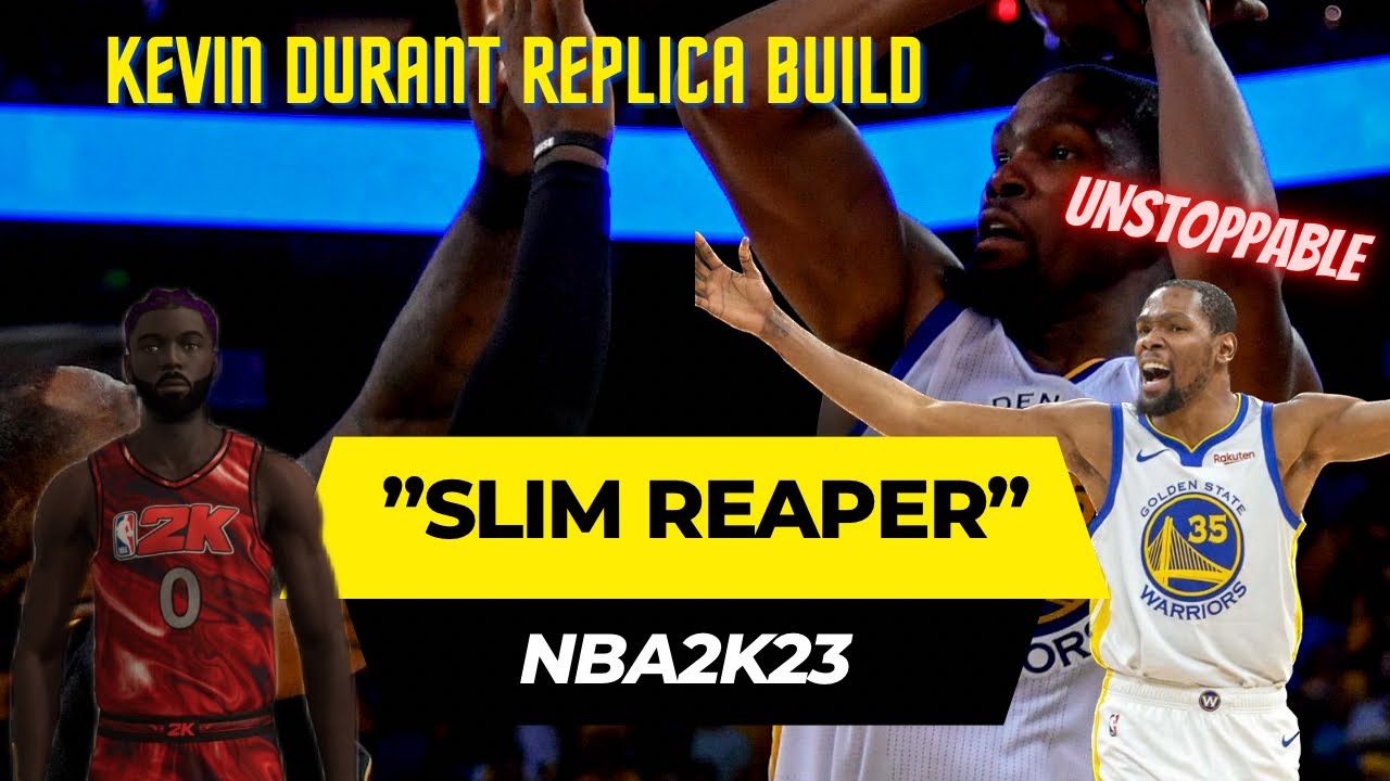 Kevin Durant "Slim Reaper" replica build on NBA 2K23 - YouTube