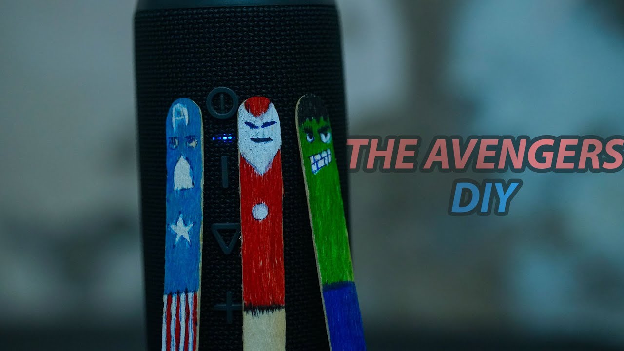 DIY The Avengers ️ - Popsicle Stick Art For Kids 👌 And Teenagers 😁 ...