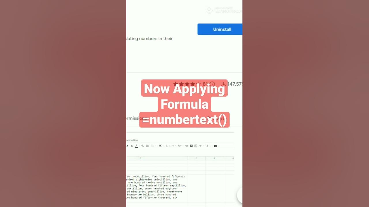 Convert Number Into Text In Google Sheet Use Add on shorts convert-number-into-text-in-google-sheet-use-add-on-shorts