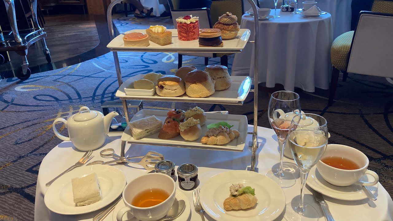 Queen Mary 2 Afternoon Tea At The Champagne Bar October 28th 2024 - YouTube