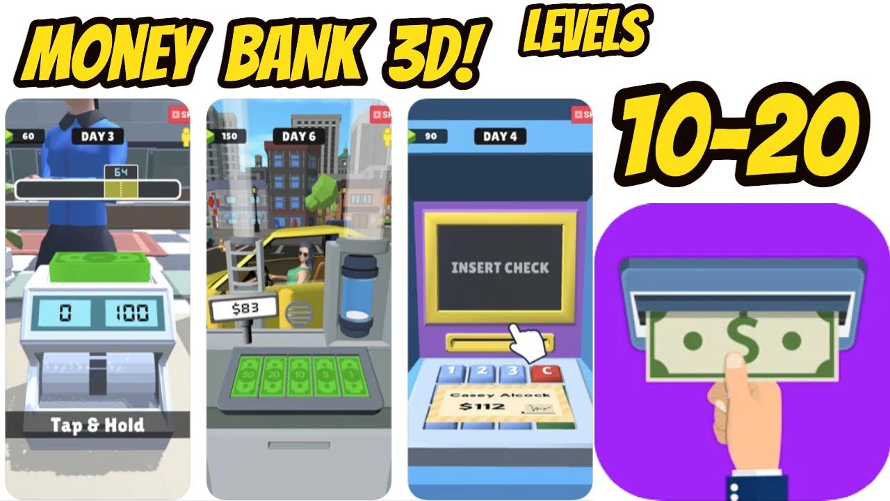 Money Bank 3D Game All Levels 11-20 Gameplay Walkthrough #newgame2021 ...