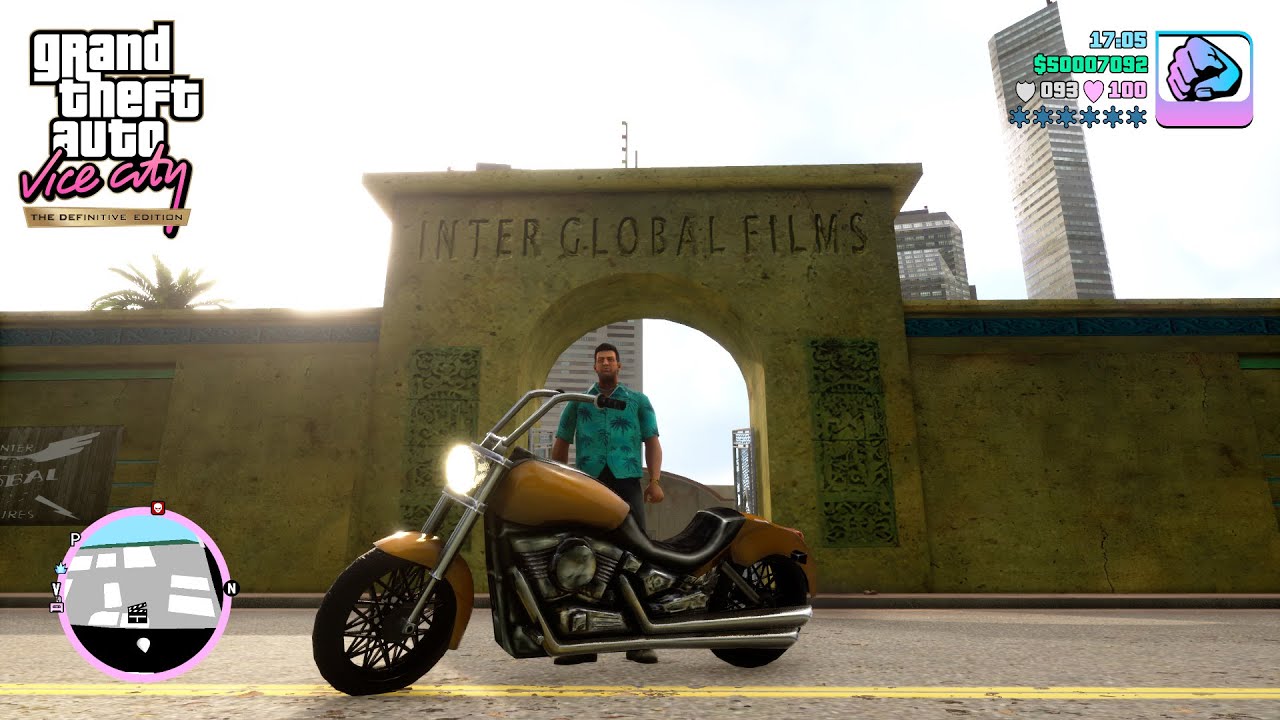 GTA Vice City Definitive Edition - InterGlobal Film Studios Tour - YouTube