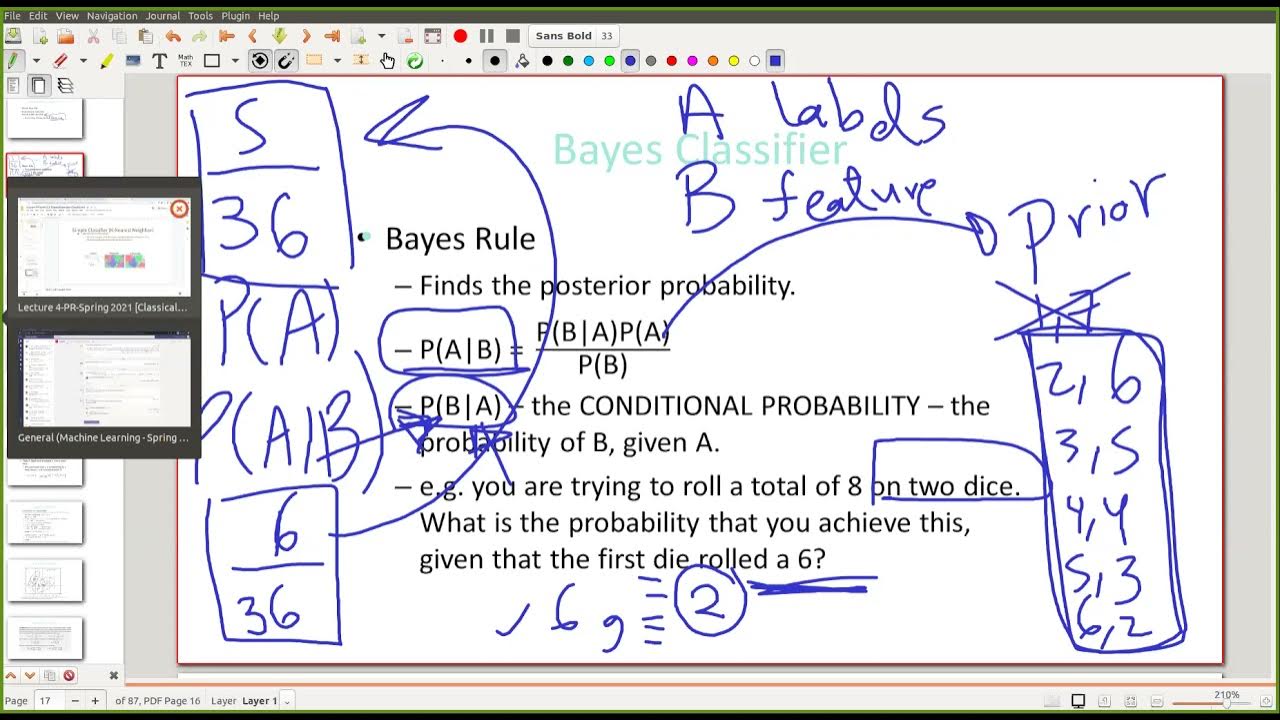 Pattern Recognition Spring 2021 Lecture 9( Supervised Learning: Probabilistic classifiers) - YouTube
