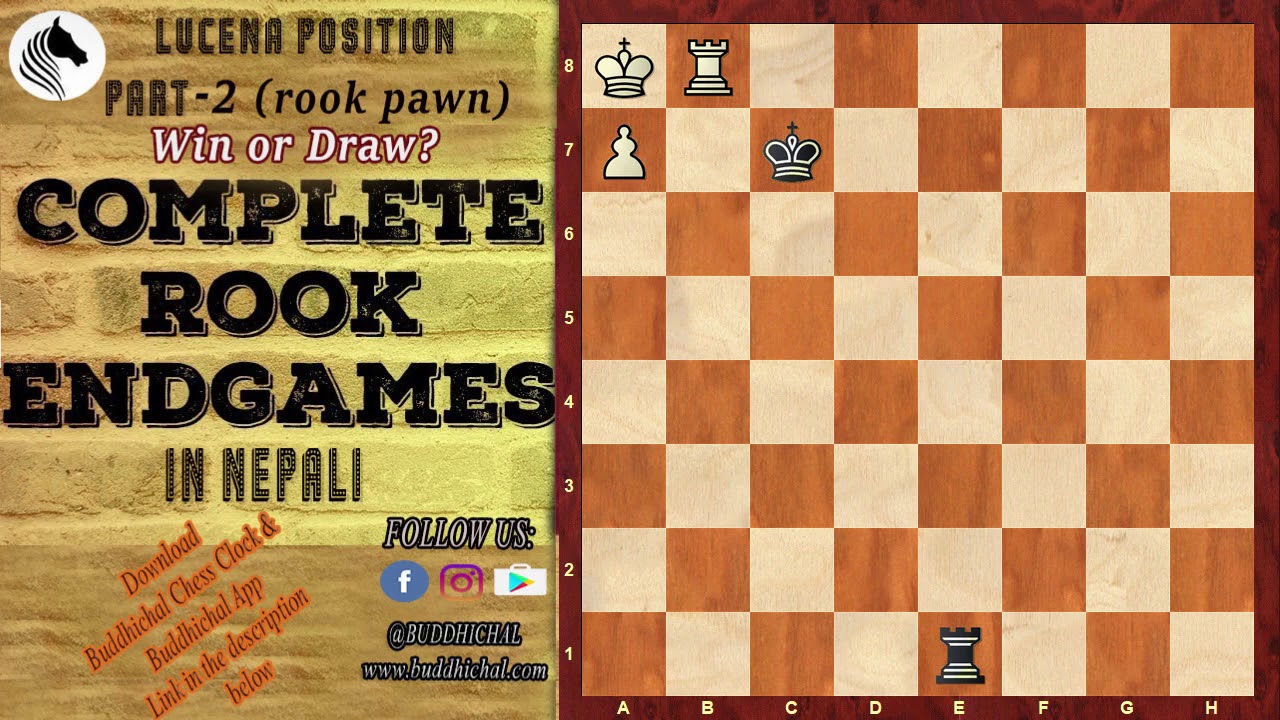 Part 2 How to win with rook pawn Lucena Position Rook and pawn Endgame ...