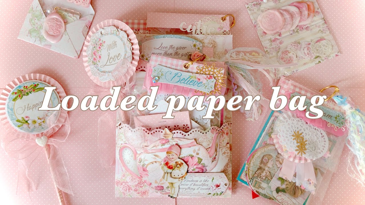 《販売用》ローディットペーパーバッグを作りました🍒／loaded paper bag - YouTube