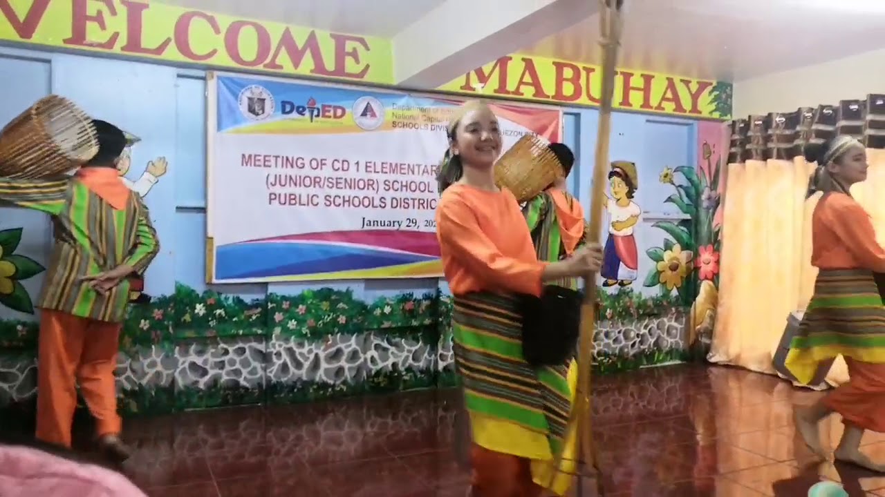 PANULO traditional folk dance by selected students of San Antonio Elem ...