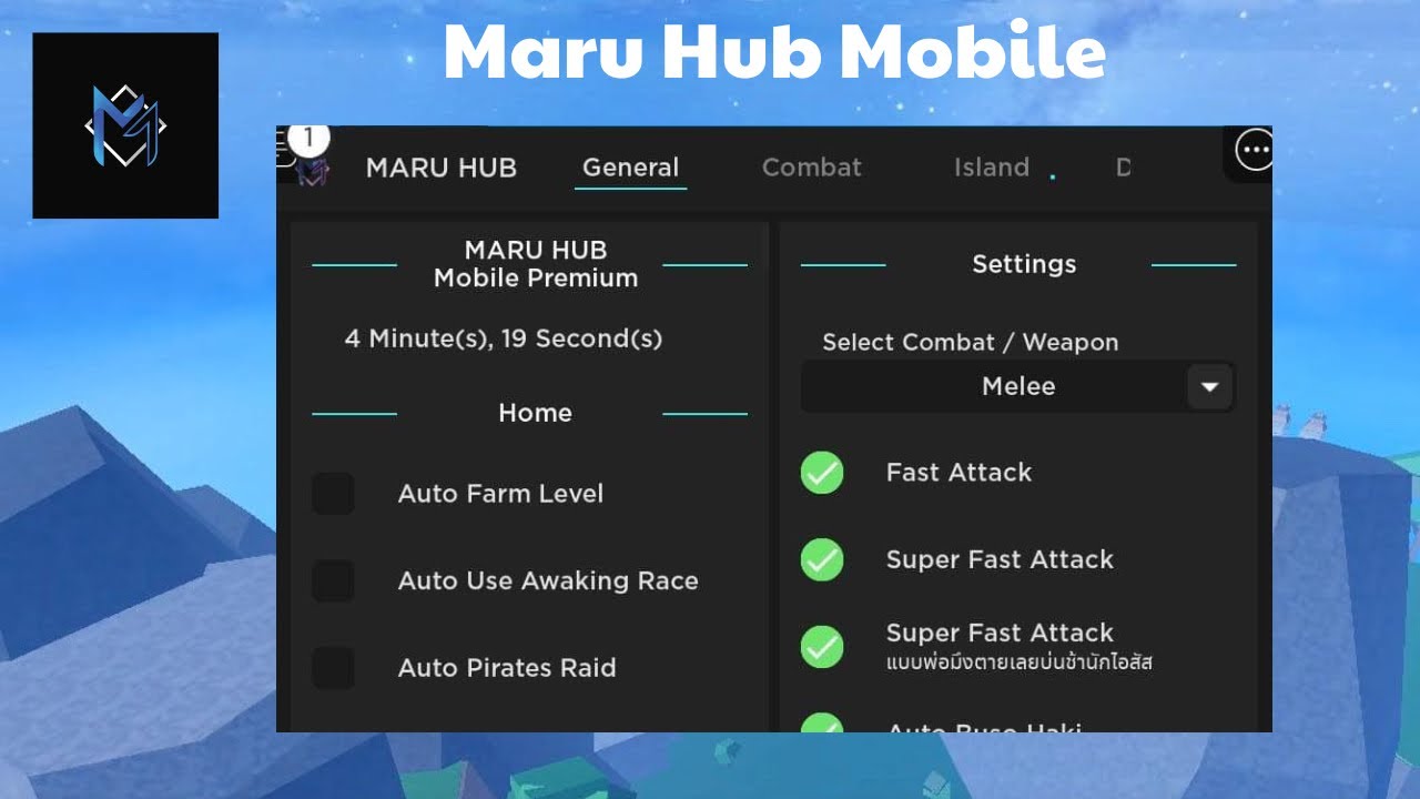 Blox Fruit - Review Nhanh Maru Hub Mobile ( Paid Script ) - YouTube