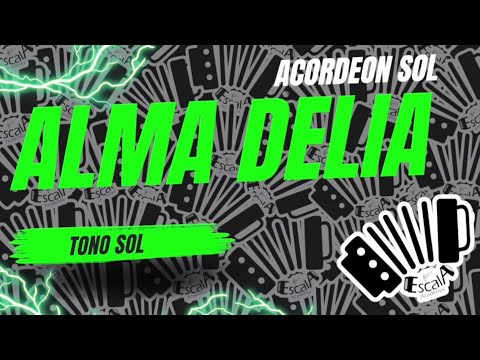 Alma Delia acordeón Sol tono Sol - YouTube