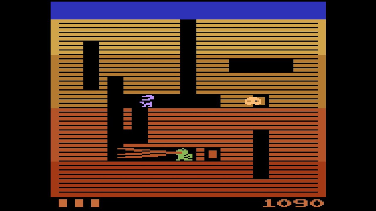 Atari 2600 Game Play, Dig Dug - YouTube