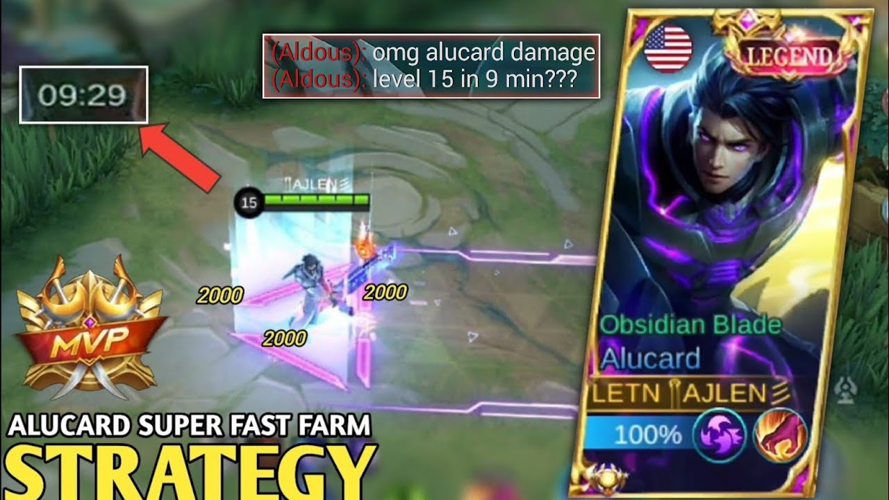 ALUCARD BEST STRATEGY TO FARM FASTER !| LEVEL 1 to 15 REAL QUICK!| MLBB ...
