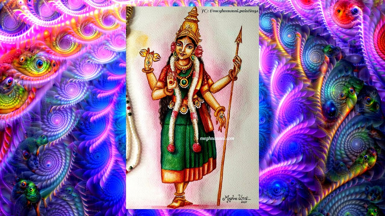 Goddess Indrani | Navaratri Day 8 Painting Navratri #नवरात्रि #महानवमी ...