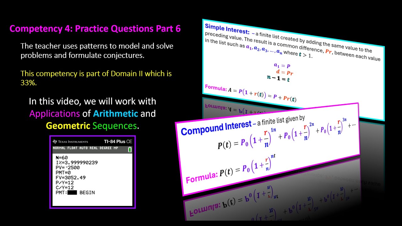 TExES 7-12 (235) Math Exam Competency 4: Practice Questions Part 6 - YouTube