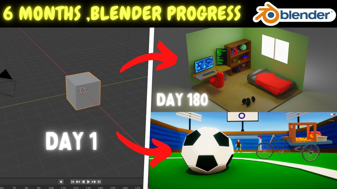 Blender progress || I learned blender from scratch in 6 months - YouTube