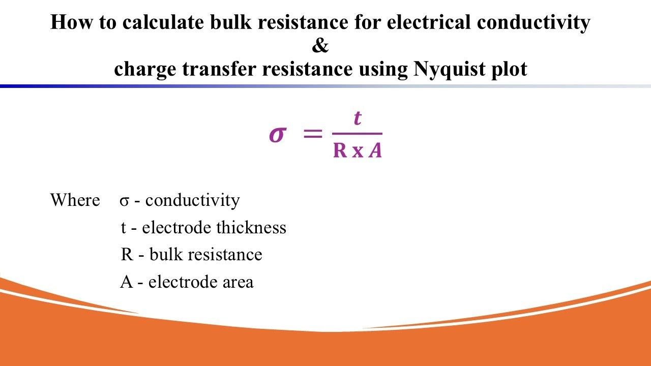 How to calculate electrical conductivity and charge transfer resistance ...
