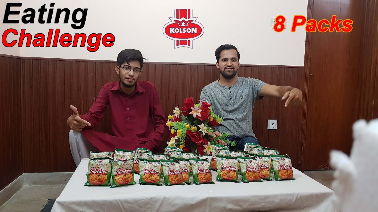 NOODLES EATING CHALLENGE | 8 PACKS | Noodles Eating Competition | Food ...