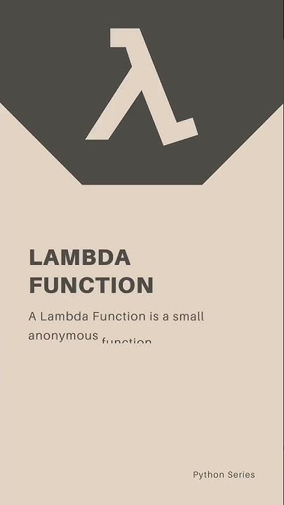 Lambda Function In Python Interviewquestions Pythonprogramming Development Backend Shorts