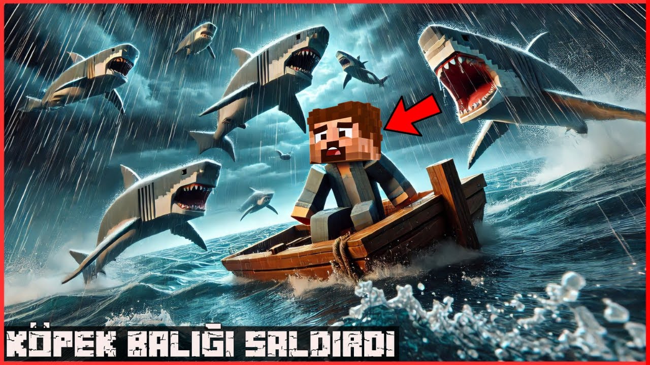 FAKİRE OKYANUSTA KÖPEK BALIĞI SALDIRDI 😱😱😱 - Minercaft - YouTube