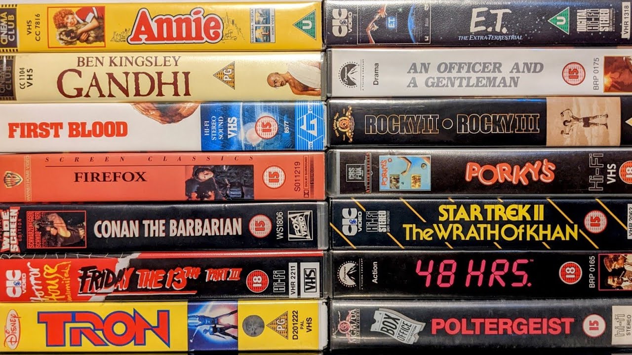 Top 50 Movies of 1982 Part 2 VHS Tape Collection 25 to 1 🎬📼🎥📺 - YouTube