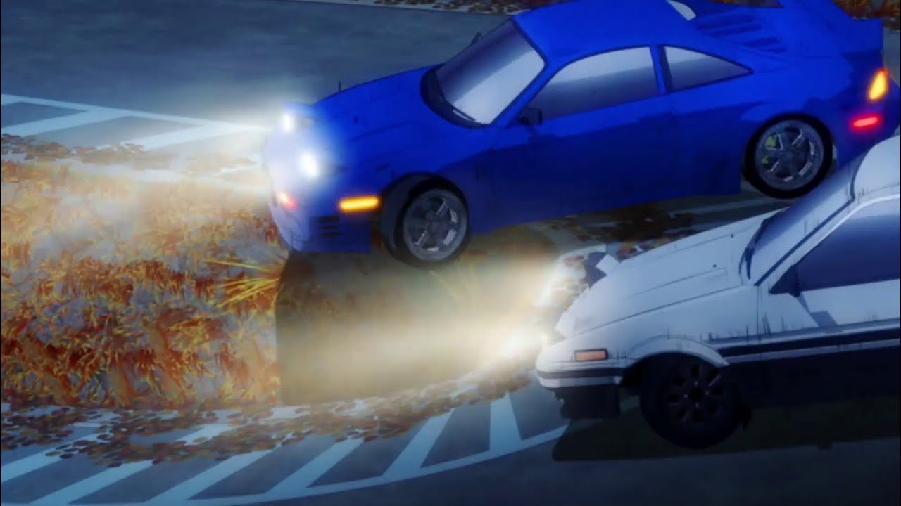 Takumi (Toyota Sprinter Trueno GT-APEX 3door AE86) vs Kai (Toyota MR2 G-Limited SW20) Part 1 ...