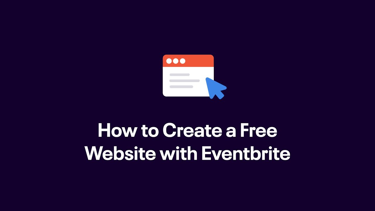 How to Create a Free Website with Eventbrite - YouTube