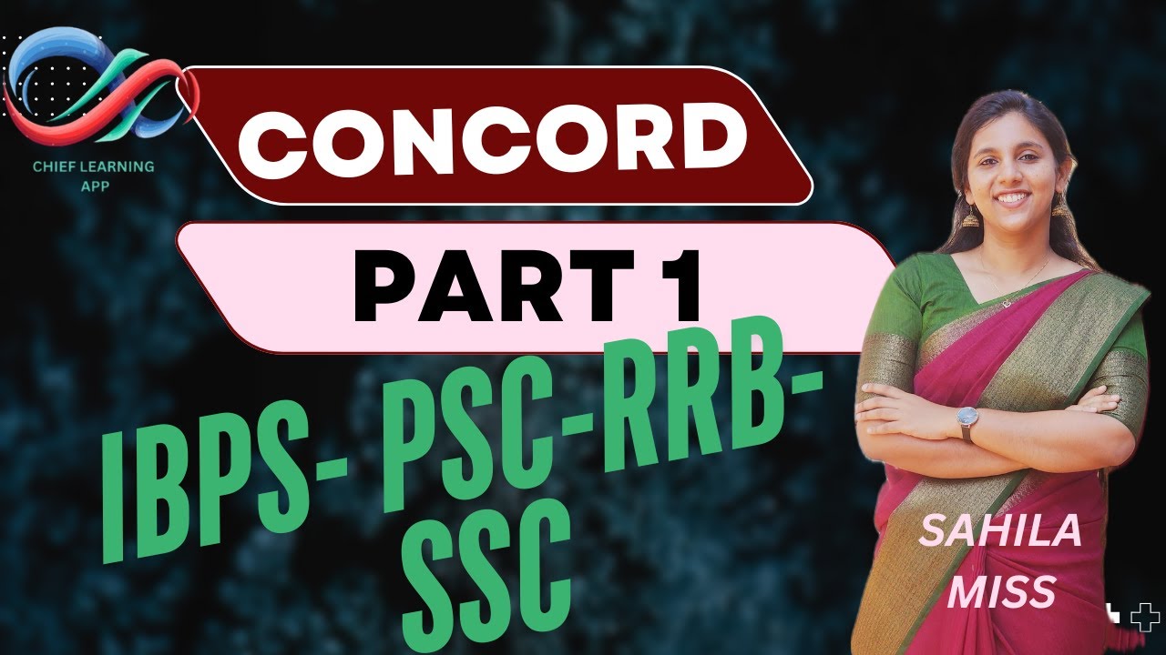 CONCORD PART 1 | IBPS| RRB| SBI|SSC|PSC - YouTube