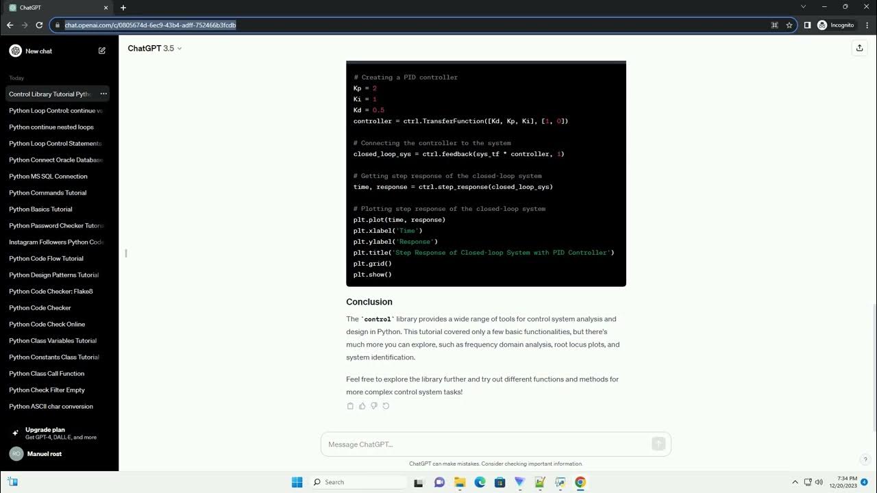 python control system library - YouTube