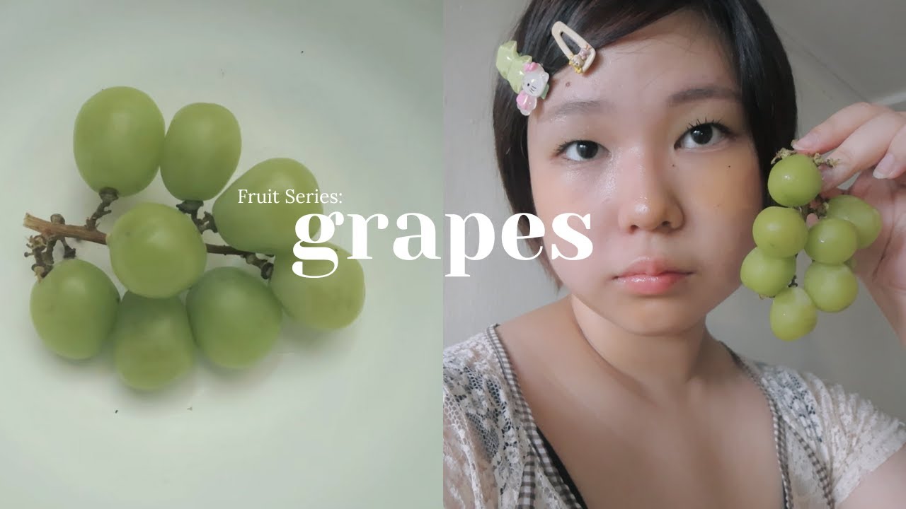 fruit makeup series: grapes 01 (lowkey asmr) - YouTube