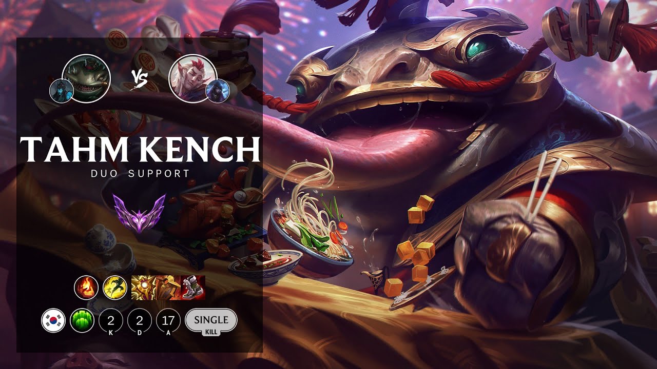 Tahm Kench Support vs Rakan - KR Master Patch 12.15 - YouTube