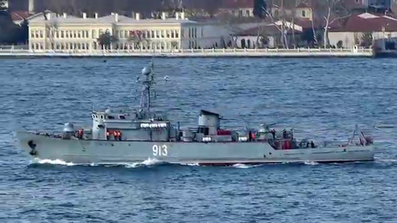 Russian Navy Natya-I Class Minesweeper Kovrovets 913 - YouTube