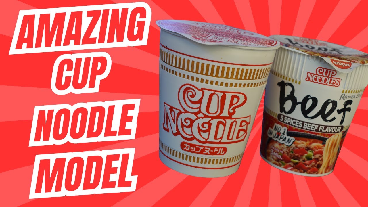 Amazing Cup Noodle Model from Bandai - YouTube