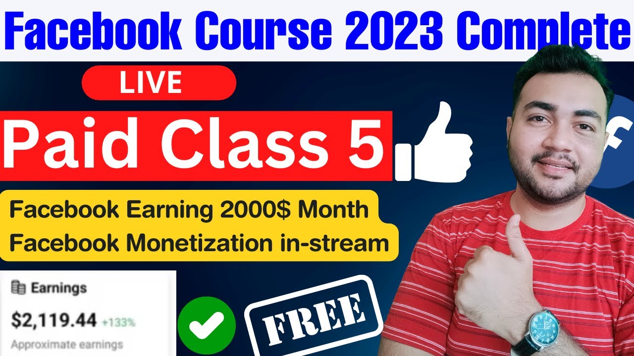 Course Facebook Monetization class day 3 part 1 - YouTube