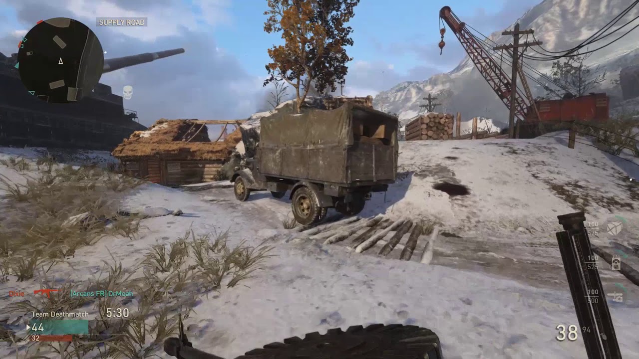 Call of Duty WW2 - 26-6 TDM Gustav Cannon [Lewis LMG] - YouTube