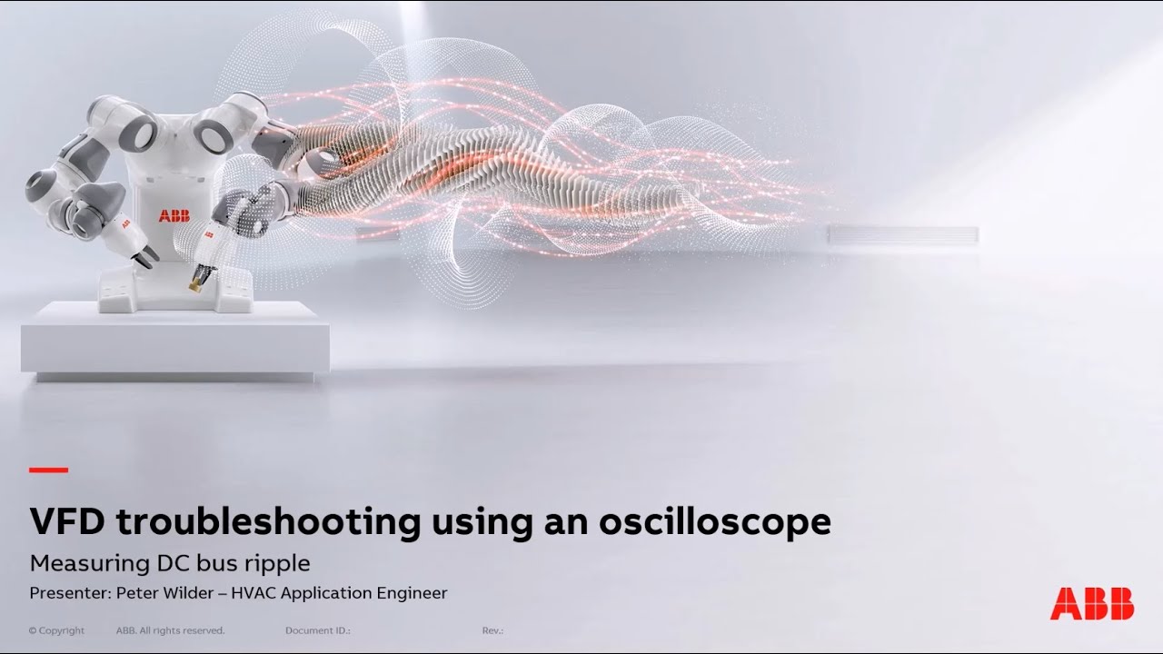 VFD DC bus measurements using an oscilloscope - YouTube