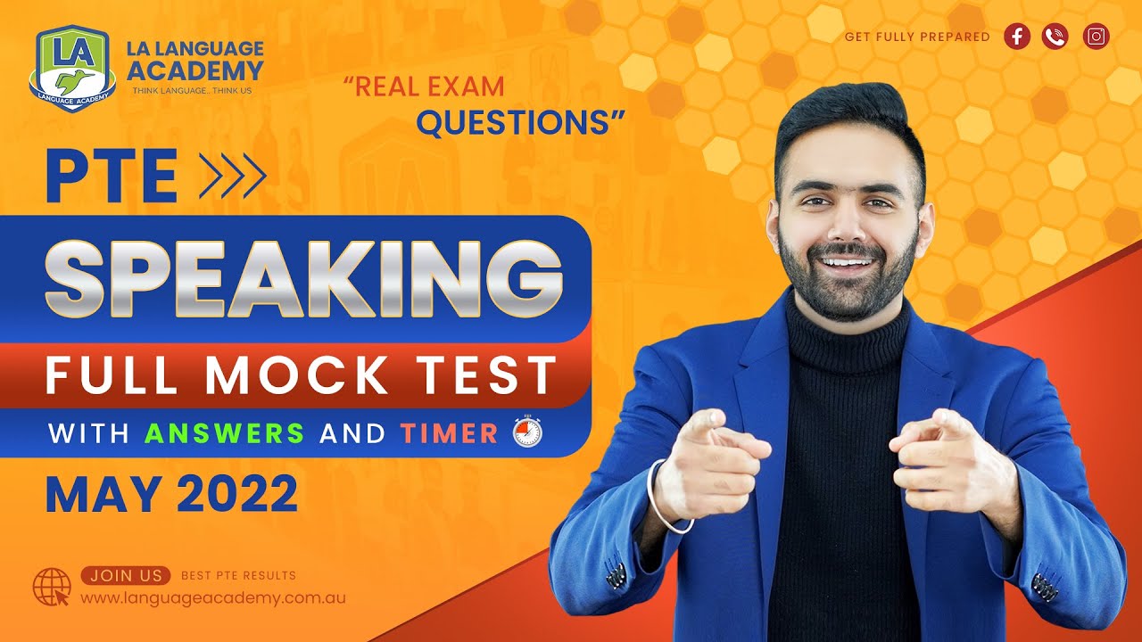 PTE Speaking | Full Mock Test with Answers | May 2022 | LA Language ...