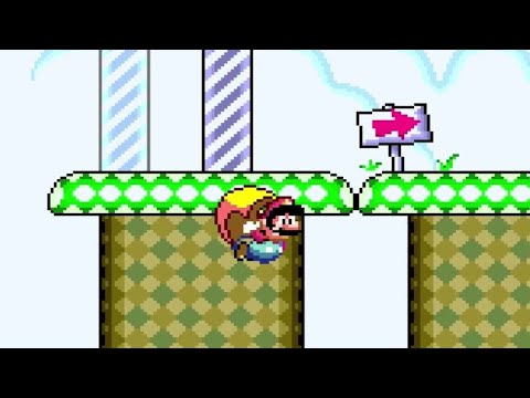 Super Mario World - Cheese Bridge Area Secret Exit - YouTube